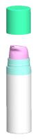 China Plastic Cosmetic Airless Bottles Shatterproof 5ml 10ml 15ml 0.15cc for sale