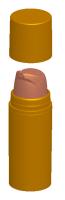 China Plastic Cosmetic Airless Bottles Piston Controlled Travel Friendly 15ml 30ml 50ml for sale