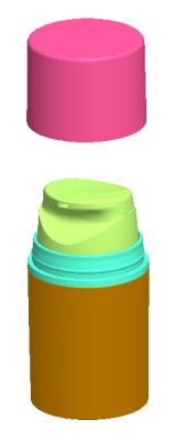 China PP Skincare Cosmetic Airless Pump Bottle Travel Friendly 50ml 100ml 150ml 200ml for sale