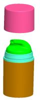 China PP Plastic Cosmetic Airless Bottles Refillable 30ml 50ml 100ml 150ml 200ml for sale