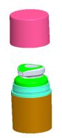 China PP Cosmetic Airless Bottles Travel Friendly 30ml 50ml 100ml 150ml 200ml for sale