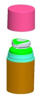 China PP Cosmetic Airless Bottles Travel Friendly 30ml 50ml 100ml 150ml 200ml for sale