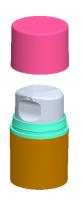 China Plastic Cosmetic Airless Bottles Lightweight 30ml 50ml 100ml 150ml 200ml for sale
