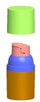 China Custom PP Cosmetic Airless Pump Bottles 15ml 30ml 50ml 75ml for sale