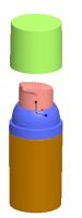 China Custom PP Cosmetic Airless Pump Bottles 15ml 30ml 50ml 75ml for sale