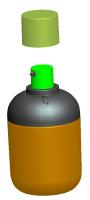 China Cylinder Plastic Cosmetic Airless Bottles Lightweight 30ml 50ml for sale