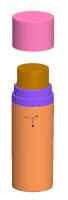 China Cylinder Plastic Cosmetic Airless Bottles 30ml/50ml Custom Printing Labeling for sale