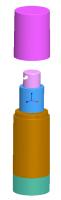 China Plastic Airless Vacuum Cosmetic Travel Container 30ml 60ml for Serum Lotion Cream for sale