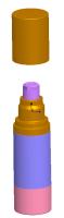 China Cylinder Plastic Cosmetic Airless Bottles 30ml 50ml Travel Friendly for sale