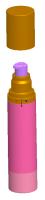 China Cylinder Plastic Cosmetic Airless Bottles 30ml 50ml Travel Friendly for sale