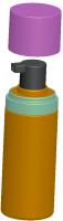 China Leak-Proof Plastic Lotion Bottle with Precise Pump Dispenser and Custom Printing Options for sale