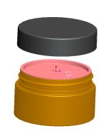 China Lightweight PP Cosmetic Jar 100ml 120ml 200ml 250ml 300ml Cream Container for sale