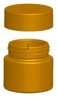 China PP Cosmetic Container Good Sealing PP Cream Jar 50ml 120ml 180ml for sale