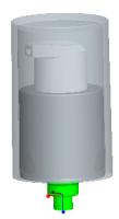 China M20/410 Plastic PP Airless Cosmetic Pump And Cap OEM Prevents Leakage for sale