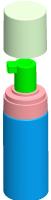 China Custom Printing Cosmetic Foamer Bottle With Pump Head 30ml 50ml for sale