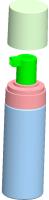 China 60ml Cosmetic Foamer Bottle Lightweight Spill Proof With Pump Head Cap for sale