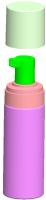 China 60ml Cosmetic Foamer Bottle Lightweight Spill Proof With Pump Head Cap for sale