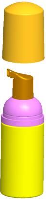 China 30ml 50ml PP Foamer Bottle Leakproof With Pump Head Cap for sale