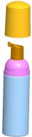 China Liquid Skin Care PET Foamer Bottle 60ml With Pump Head / Cap for sale