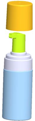 China PP Travel Foam Pump Bottle With Cap Leakproof 100ml 150ml for sale