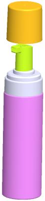 China Cylinder Cosmetics Foamer Pump Bottles 180ml 200ml 1.4cc Discharge Volume for sale
