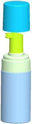 China 150ml 100ml Foam Pump Bottle With Cap Spill Proof for sale