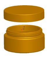 China Transparent Cream Cosmetic Glass Jar With Lids Leakproof 120ml for sale