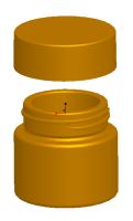 China Clear Cosmetic Cream Glass Jar With Lids 50ml Custom Printing for sale
