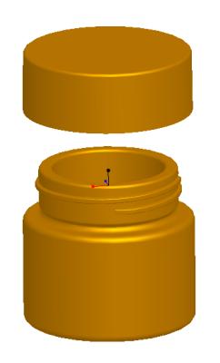 China Clear Cosmetic Cream Glass Jar With Lids 50ml Custom Printing for sale