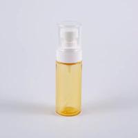 China Semi-Transparent Color Round Shape 50ml PETG Thick Wall Lotion Bottle With Plastic Sprayer Pump for sale