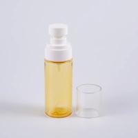 China Semi-Transparent Color Round Shape 50ml PETG Thick Wall Lotion Bottle With Plastic Sprayer Pump for sale