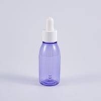 China Cosmetic PETG Round Bottle with Secure Dropper 10ml to 50ml Capacity for sale