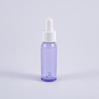China Cosmetic PETG Round Bottle with Secure Dropper 10ml to 50ml Capacity for sale