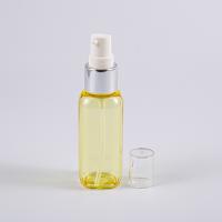 China Travelling Petg Lotion Bottle Square Shape 50ml With Pump for sale