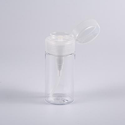 China Transparent PET Makeup Remover Bottles 120ml 200ml 300ml 500ml for sale
