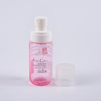 China Facial Toner PET Lotion Bottle Recyclable Transparent Pink Color 100ml for sale