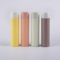 China Multiple Color Soft Touch Round Shape 250ml Cleansing Bottle With Disk Cap for sale
