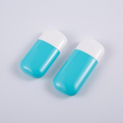 China 50ml Blue PE Sunscreen Bottle with UV Protection and Travel-Friendly Design for sale