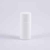 China Oval Shape White 15ml PE Sunscreen Bottle for sale