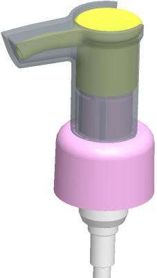 China PP Cosmetic Bottle Pump Dispenser Leakage Proof M24/410 Size for sale