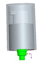 China M20/410 Plastic PP Cosmetic Airless Pump With Cap Lightweight Corrosion Resistant for sale