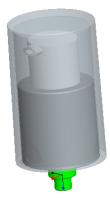 China M20/410 Plastic PP Airless Pump Cosmetics with Leakage Proof Cap for sale