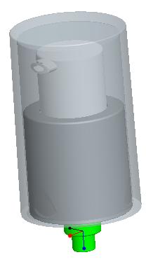 China M20/410 Plastic PP Airless Pump Cosmetics with Leakage Proof Cap for sale