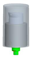 China Plastic PP Cosmetic Airless Pump Lightweight M20/410 For Serums for sale