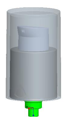China Plastic PP Cosmetic Airless Pump Lightweight M20/410 For Serums for sale