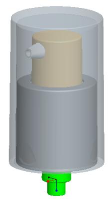 China Plastic PP Cosmetic Airless Pump With Cap Corrosion Resistant M20/410 for sale
