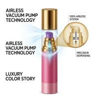 China Custom Printed PP Cosmetic Airless Bottles Precise Dosage Refillable 15ml 30ml 50ml 100ml for sale