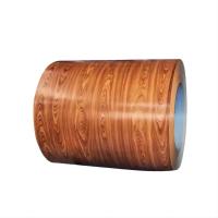 China Hot Rolled Prepainted Steel Coil Wood Pattern Surface Wood PPGI for sale