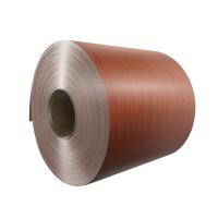 China Eco Friendly Wooden Surface Coated Aluminium Coil Wooden Aluminum Coil for sale