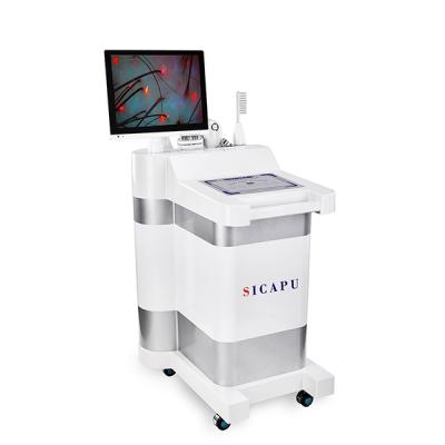 China BL-2012 Hair Therapy Machine with 15-inch HD Analyzer, 5-in-1 Massage Heads, 110-240V Voltage Range for Professional Salon Use for sale